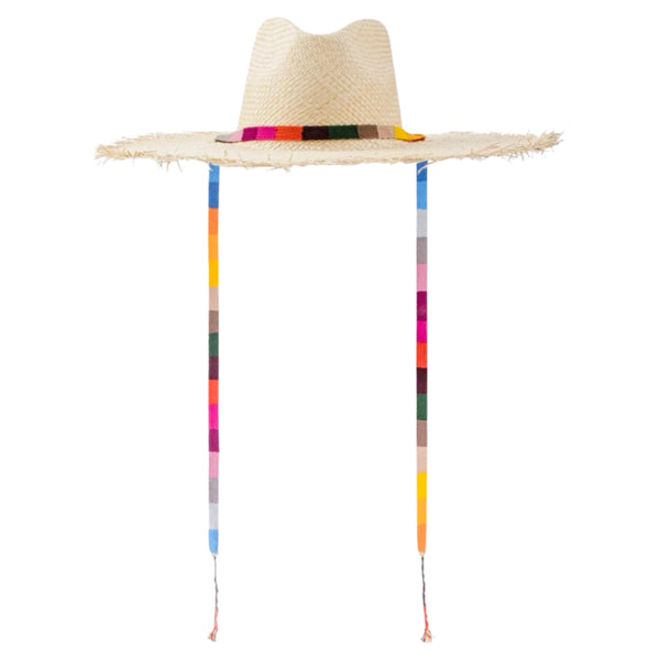 Palm Frond Sierra Hat with Strap, Handmade in Guatemala - James Ascher