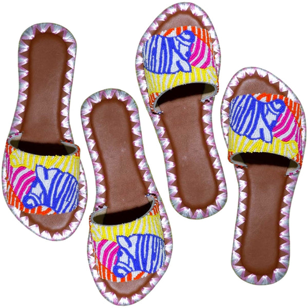 Custom Made to Order Hand Beaded Sandals - 9 STYLES! - James Ascher