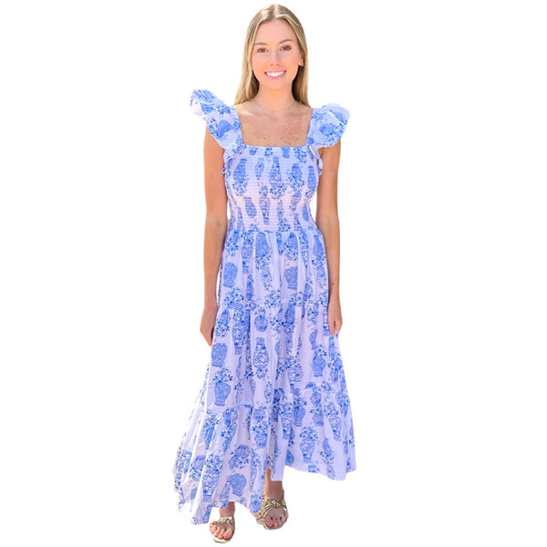 Smocked Ginger Jar Dress - James Ascher