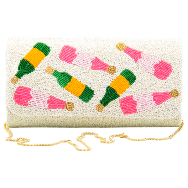 Hand Beaded Champagne Bottle Bags - James Ascher